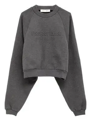 Fear Of God 90s Embossed-logo Crew-neck Sweatshirt - Grey