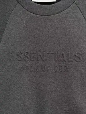 Fear Of God 90s Embossed-logo Crew-neck Sweatshirt - Grey