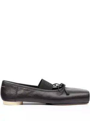 MAISON MARGIELA Tie-detail Ballerina Flats - Black