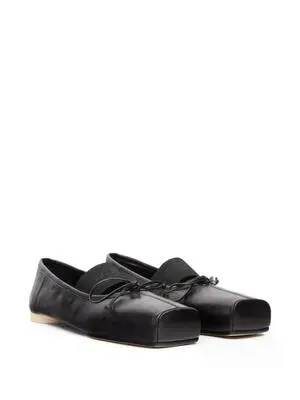 MAISON MARGIELA Tie-detail Ballerina Flats - Black