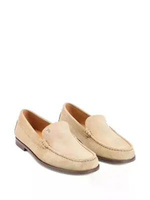 TOD'S Suede Loafers - Neutrals