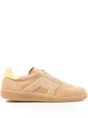 Santoni Suede Lace-up Sneakers
