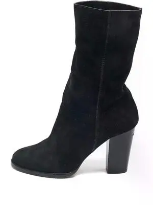 JIMMY CHOO Suede Block-heel Boots