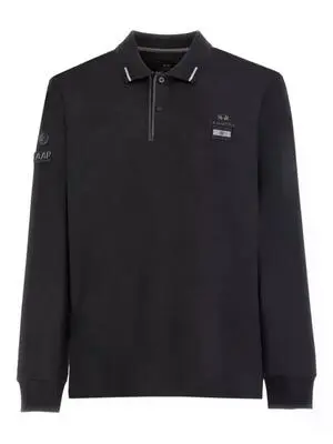 LA MARTINA Booker Long-sleeve Polo Shirt - Black