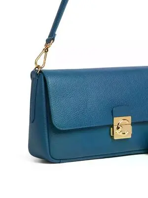 COCCINELLE C-me Lock Logo-plaque Shoulder Bag - Blue