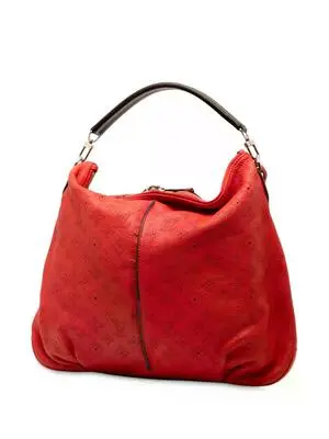 LOUIS VUITTON 2010-2025 Monogram Mahina Selene Mm Satchel - Red