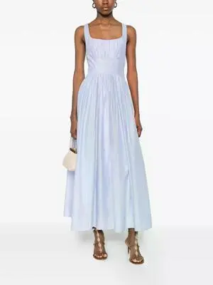 Aje Mist Ruched Midi Dress