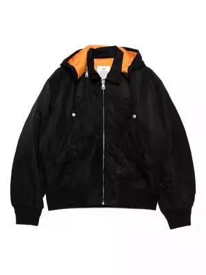 StÜssy Flight Hooded Zip Jacket - Black