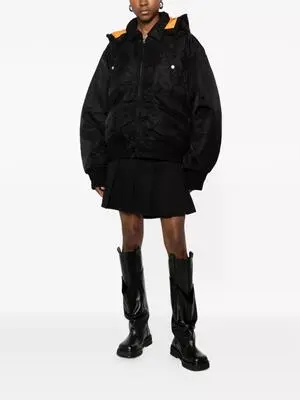 StÜssy Flight Hooded Zip Jacket - Black