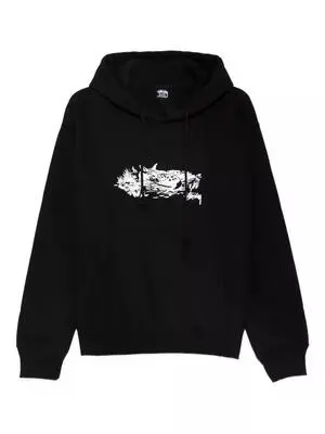 Stussy Printed Sweatshirts Hoodies For Women
