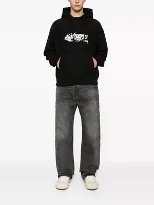 StÜssy Graphic-print Hoodie - Black