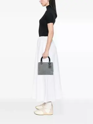 Dior 1999 Medium Houndstooth Lady Satchel