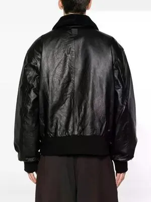 Calvin Klein Leather Bomber Jacket