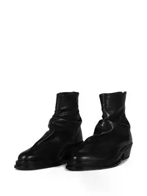 424 Zip-up Boots - Black