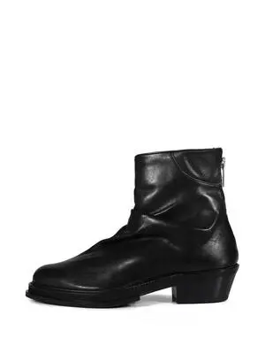 424 Zip-up Boots - Black
