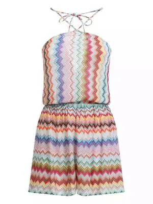 Missoni Zigzag-pattern Jumpsuit - White
