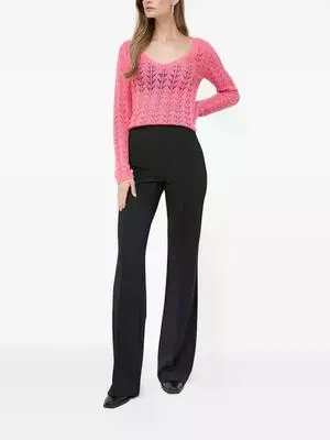 TWINSET V-neck Open-knit Sweater