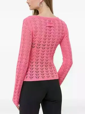 TWINSET V-neck Open-knit Sweater
