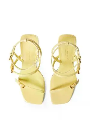 Stella McCartney Elsa Strappy Buckle Sandals - Yellow