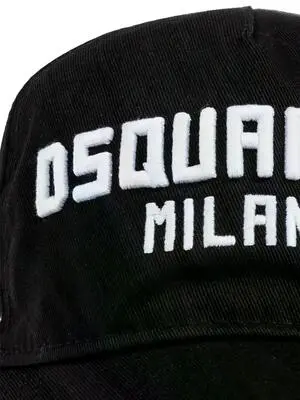 Dsquared2 Milano Patch Baseball Cap - Black