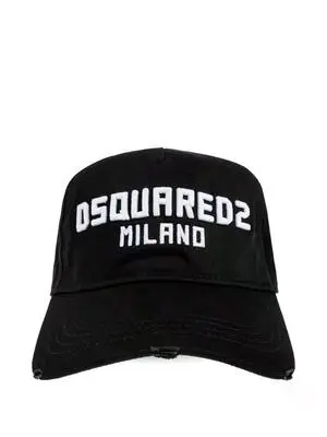 Dsquared2 Milano Patch Baseball Cap - M063 Nero/bianco