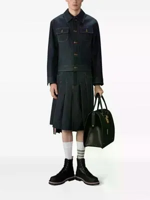 Thom Browne Selvedge Pleated Five-pocket Skirt