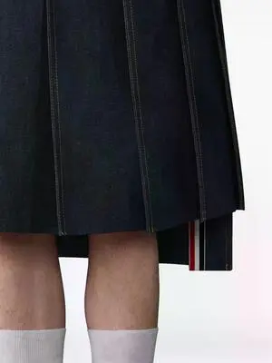 Thom Browne Selvedge Pleated Five-pocket Skirt