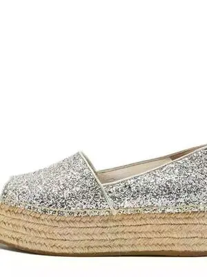 Miu Miu Glitter Espadrilles