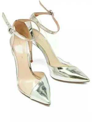 GIANVITO ROSSI 105mm Metallic-effect Pumps