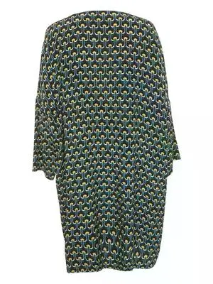 Marni Silk Graphic Print Mini Dress
