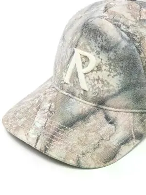REPRESENT Logo-embroidered Printed Baseball Cap - Grey