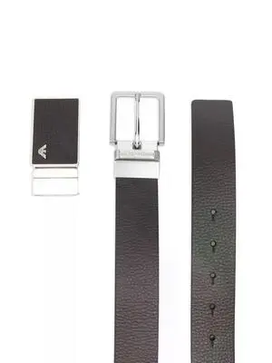 Emporio Armani Buckle-detail Belt - Brown
