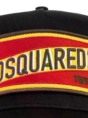 Dsquared2 Baseball Cap With Logo Patch - Black