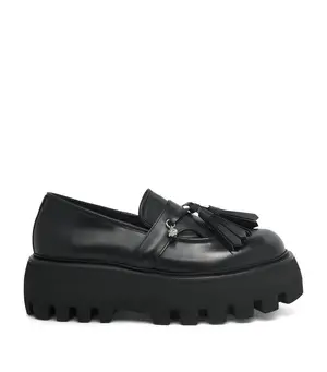 Alexander McQueen Leather Sofa Loafers