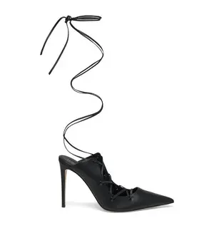 Alexander McQueen Leather Ghillie Pumps 105
