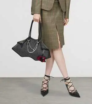 Alexander McQueen Leather Ghillie Pumps 105