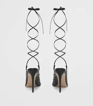 Alexander McQueen Leather Ghillie Pumps 105