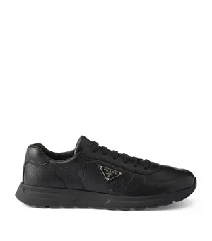 Prada Leather Prax 2.0 Sneakers - Black