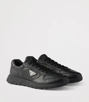 Prada Leather Prax 2.0 Sneakers - Black