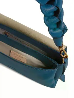 COCCINELLE Boheme Braided-handle Shoulder Bag - Blue