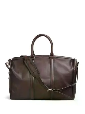 Officine Creative Leather Panelled Tote Bag - Brown