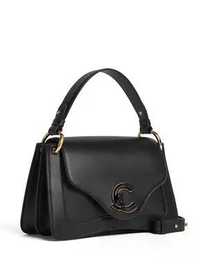 COCCINELLE C-me Logo-appliqué Crossbody Bag - Black