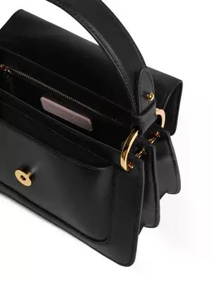 COCCINELLE C-me Logo-appliqué Crossbody Bag - Black