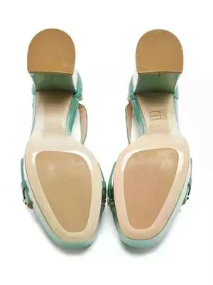 Miu Miu Crystal-embellished Platform Sandals