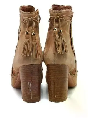 AQUAZZURA Tassel Suede Boots