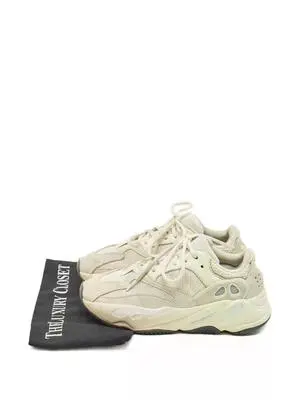 ADIDAS X YEEZY 700 Leather, Mesh, And Suede Sneakers - Neutrals