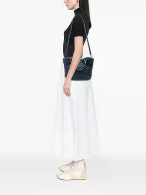 Miu Miu Matelassé Nappa Crystal Satchel - Blue