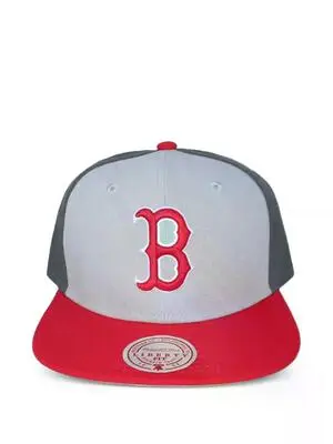 Mitchell & Ness Mlb Boston Red Sox Triple Play Liberty Baseball Cap - Grey