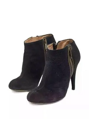 Saint Laurent 110mm Suede Zip-up Boots