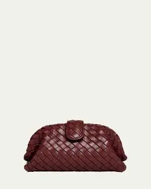 Bottega Veneta Lauren 1980 Teen Clutch With Chain - Madder Brown
